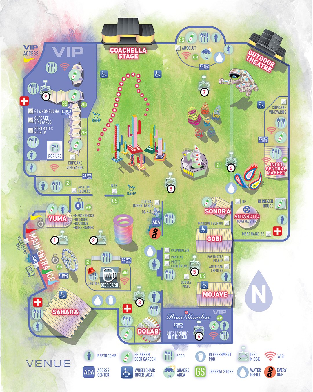 Coachella – 2019 map – Showbams